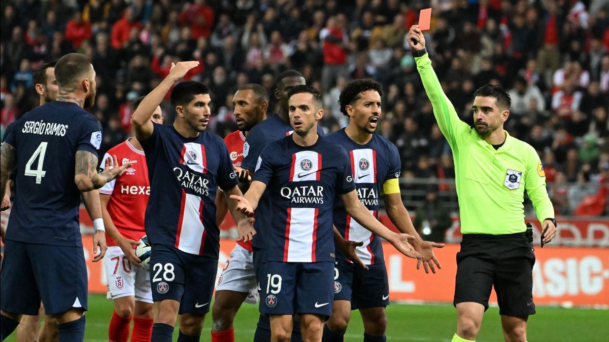 Reims 0-0 PSG: 10-man PSG hold out for goalless draw after Sergio Ramos ...